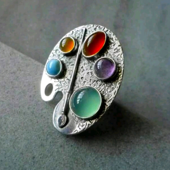 Jewelry | Paint Palette Ring | Poshmark